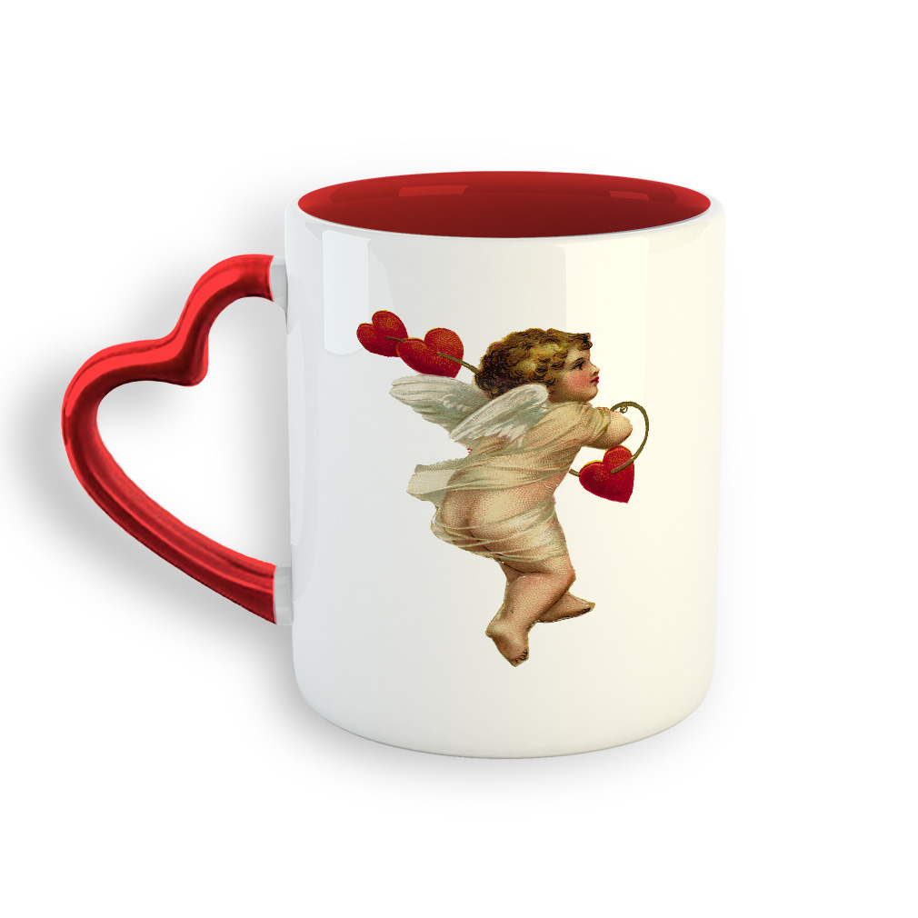 Ceramic Coffee Mug Little Baby Angel Hearts Holidays and Occasions Tea ...