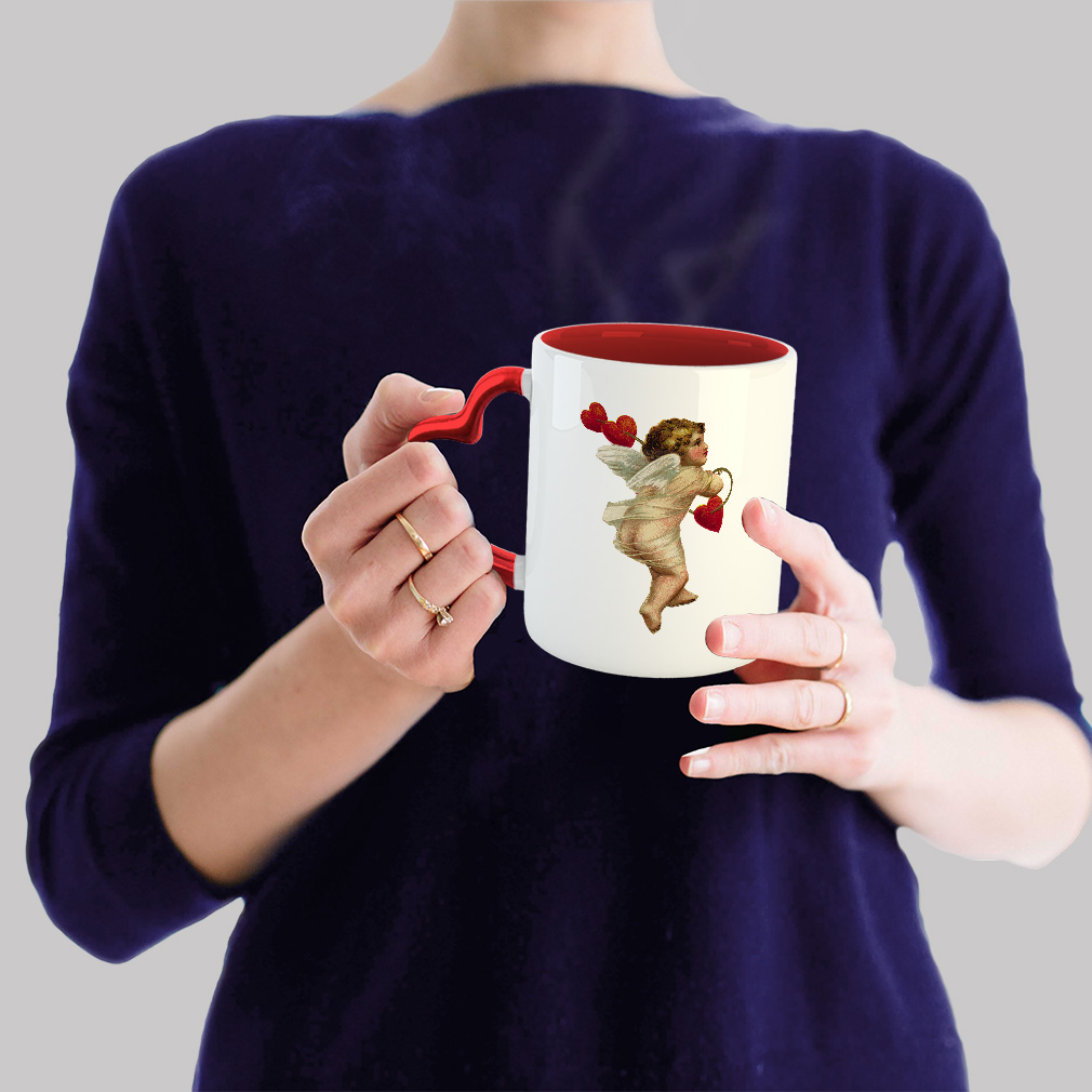 Ceramic Coffee Mug Little Baby Angel Hearts Holidays and Occasions Tea ...
