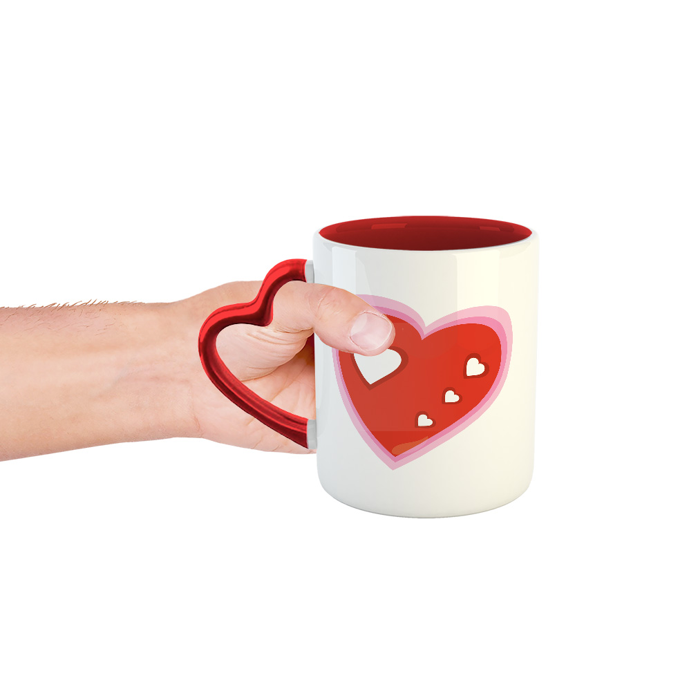Ceramic Coffee Mug Hearts in Heart Holidays and Occasions Valentins Day ...